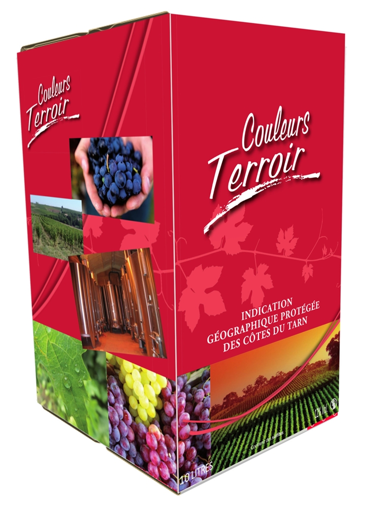 Cartons Bib Bag in Box à personnaliser 10L Offset - Carrés - Carles