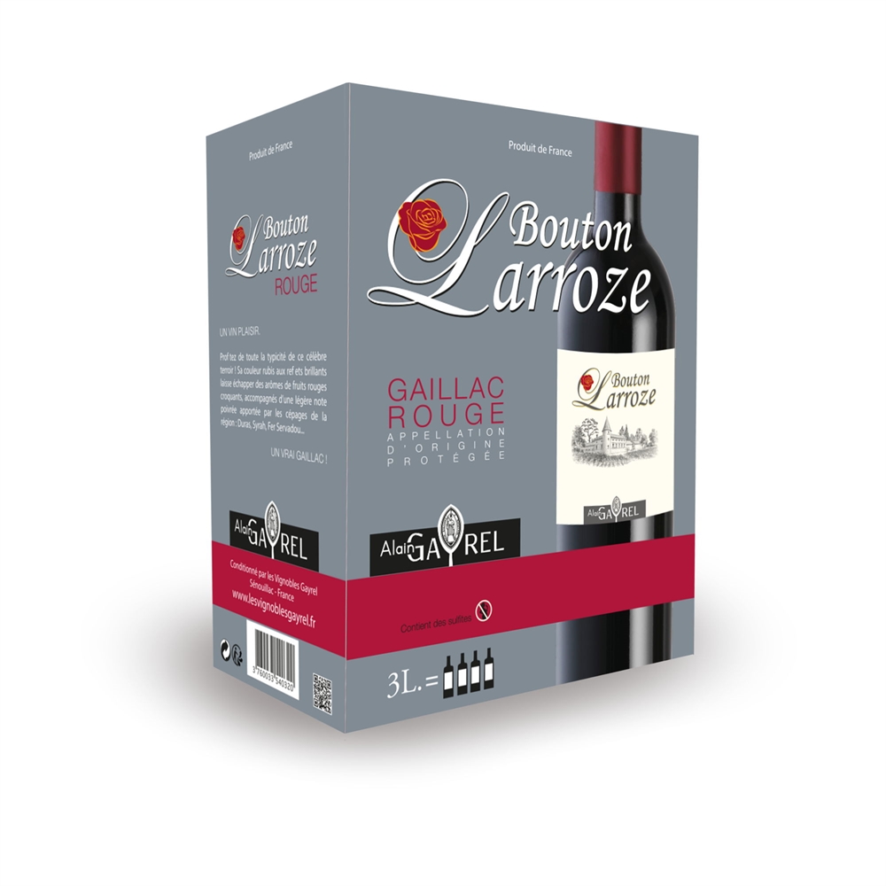 Cartons Bib Bag in Box à personnaliser 3L Offset - Rectangles - Carles