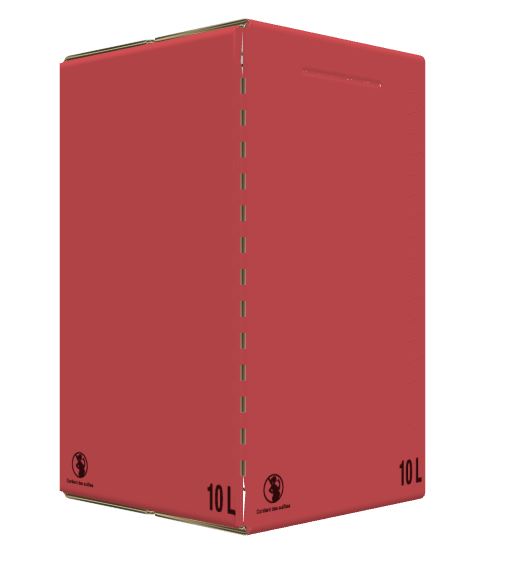 Cartons Bib Bag in Box 10L Flexo Oenobag Coloré - Carles